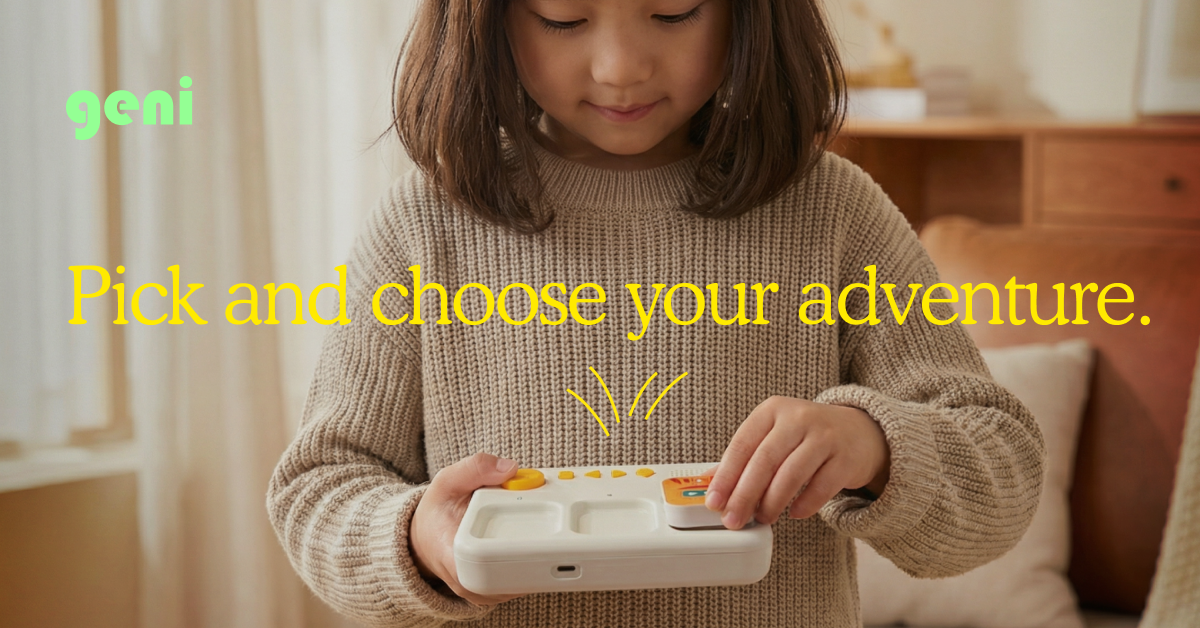 Geni | screen-free adventures for kids – Geni Computers, Inc.